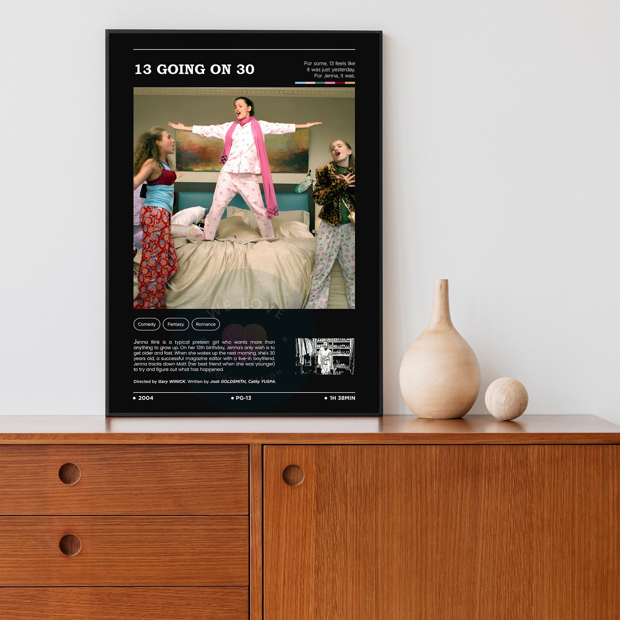 13 Going on 30 Movie Poster / 13 Going on 30 Poster / Modern Art Print ...