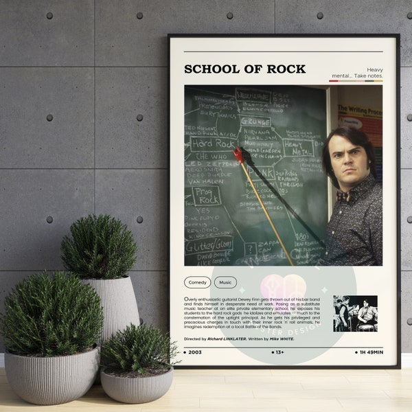 School of Rock Movie Poster - Etsy