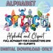 Stitch Alphabet Set, Stitch Custom Alphabet PNG Files, Stitch Alphabet ...