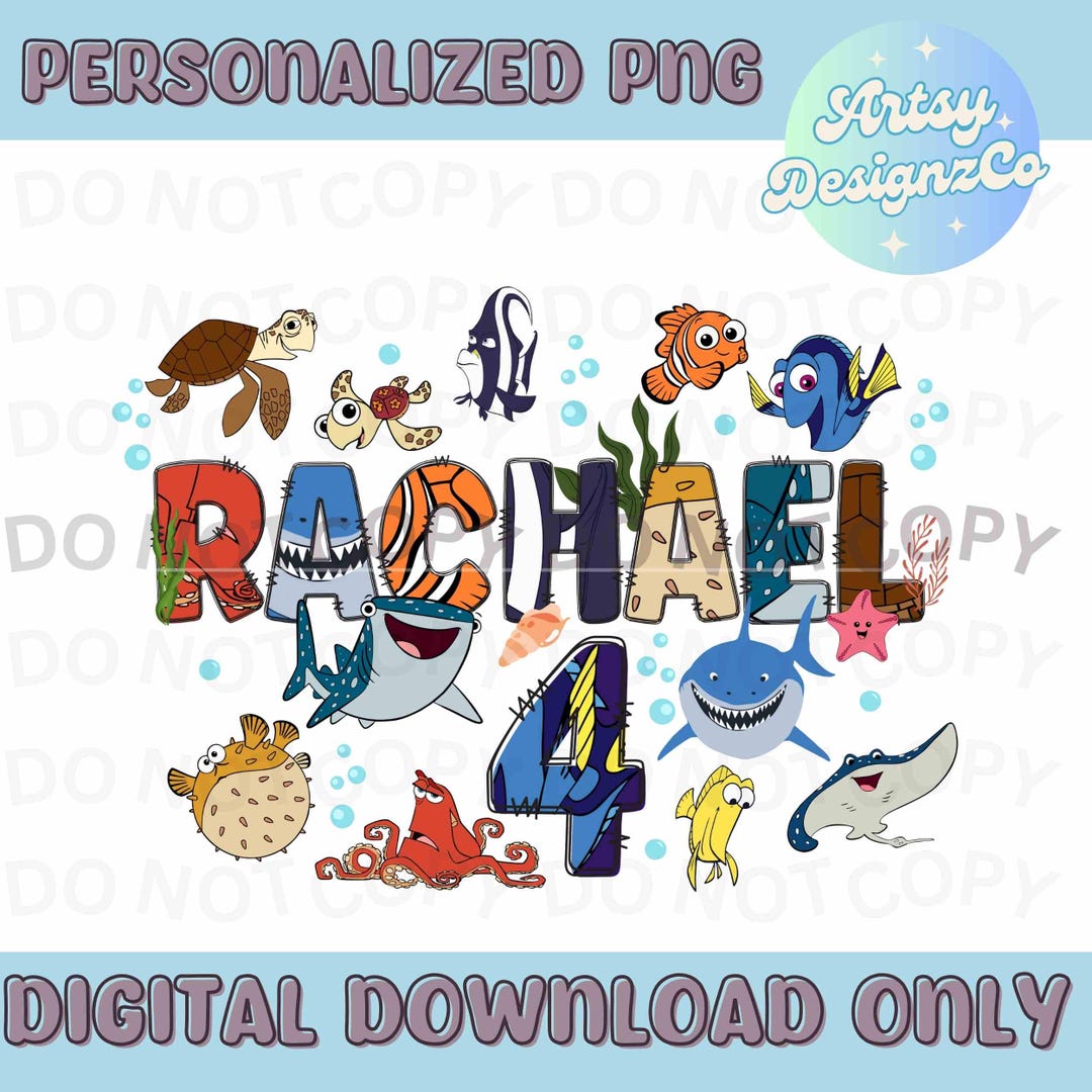 Nemo Custom Digital Download File, Custom Name Nemo Digital Download ...