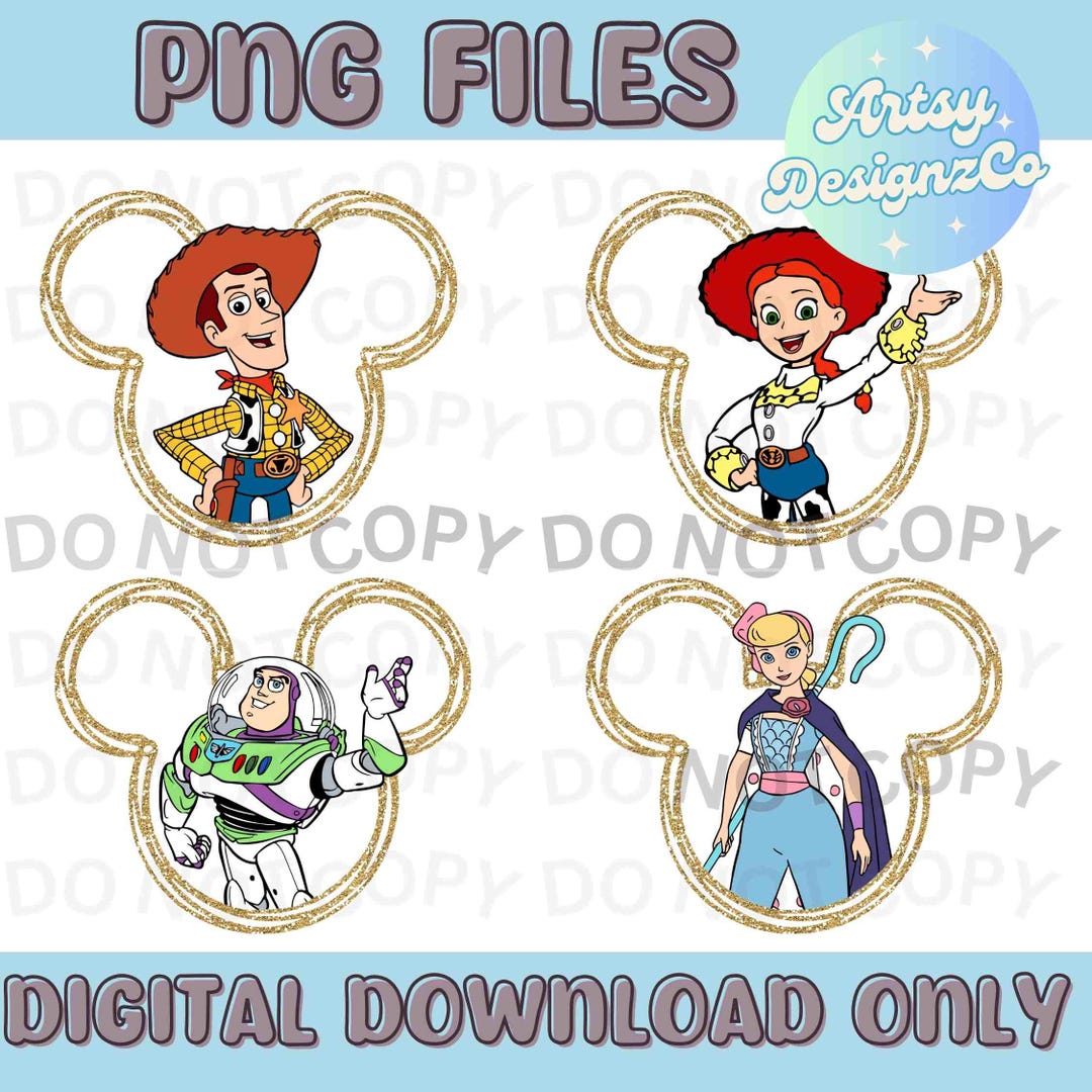 Toy Story Gold Frame PNG File, Toy Story Gold Frame Digital Downloads ...