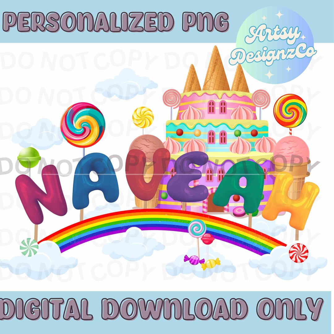Personalized Candy Name PNG File, Custom Name Digital Download, Custom ...