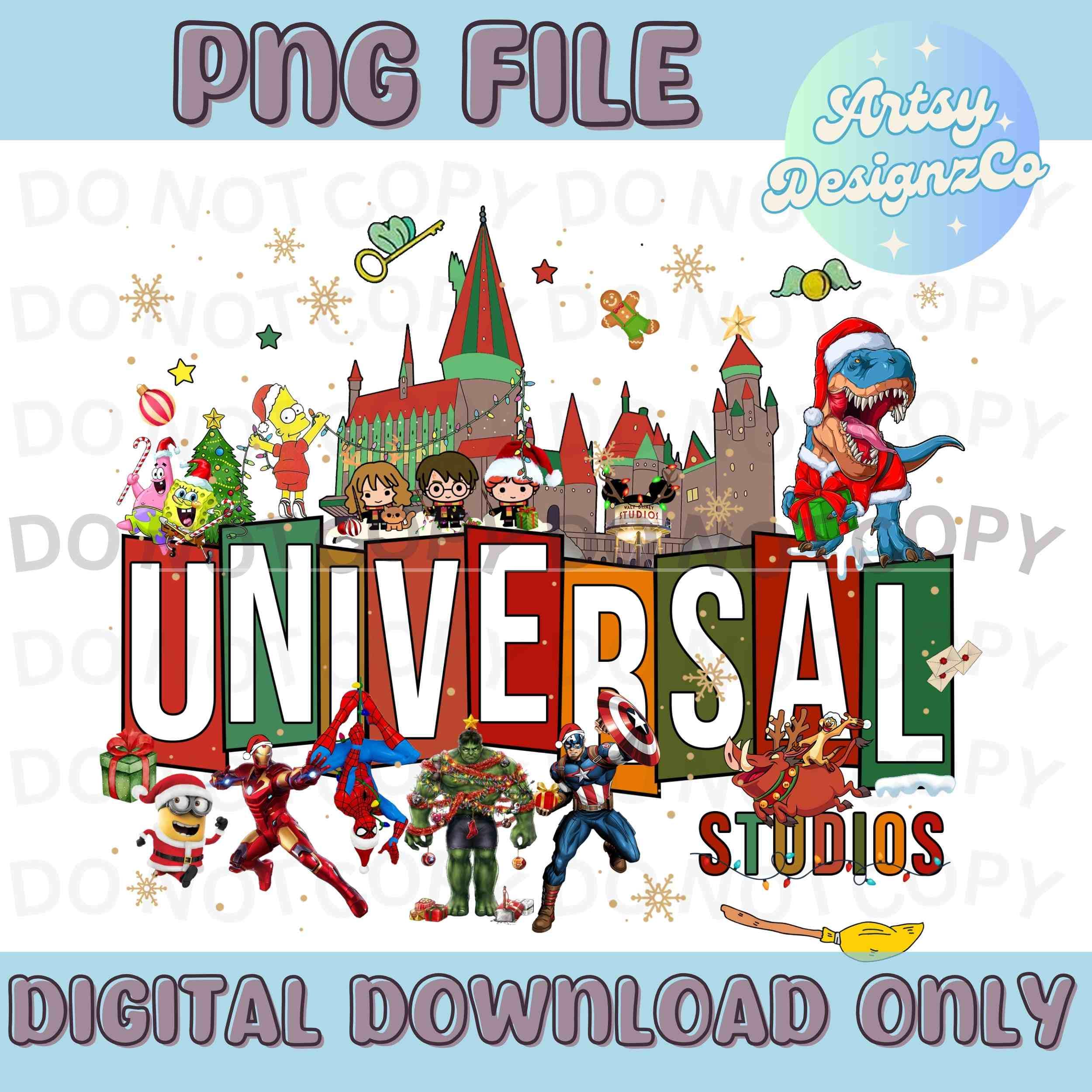 Universal Christmas PNG, Universal Christmas Digital Download ...