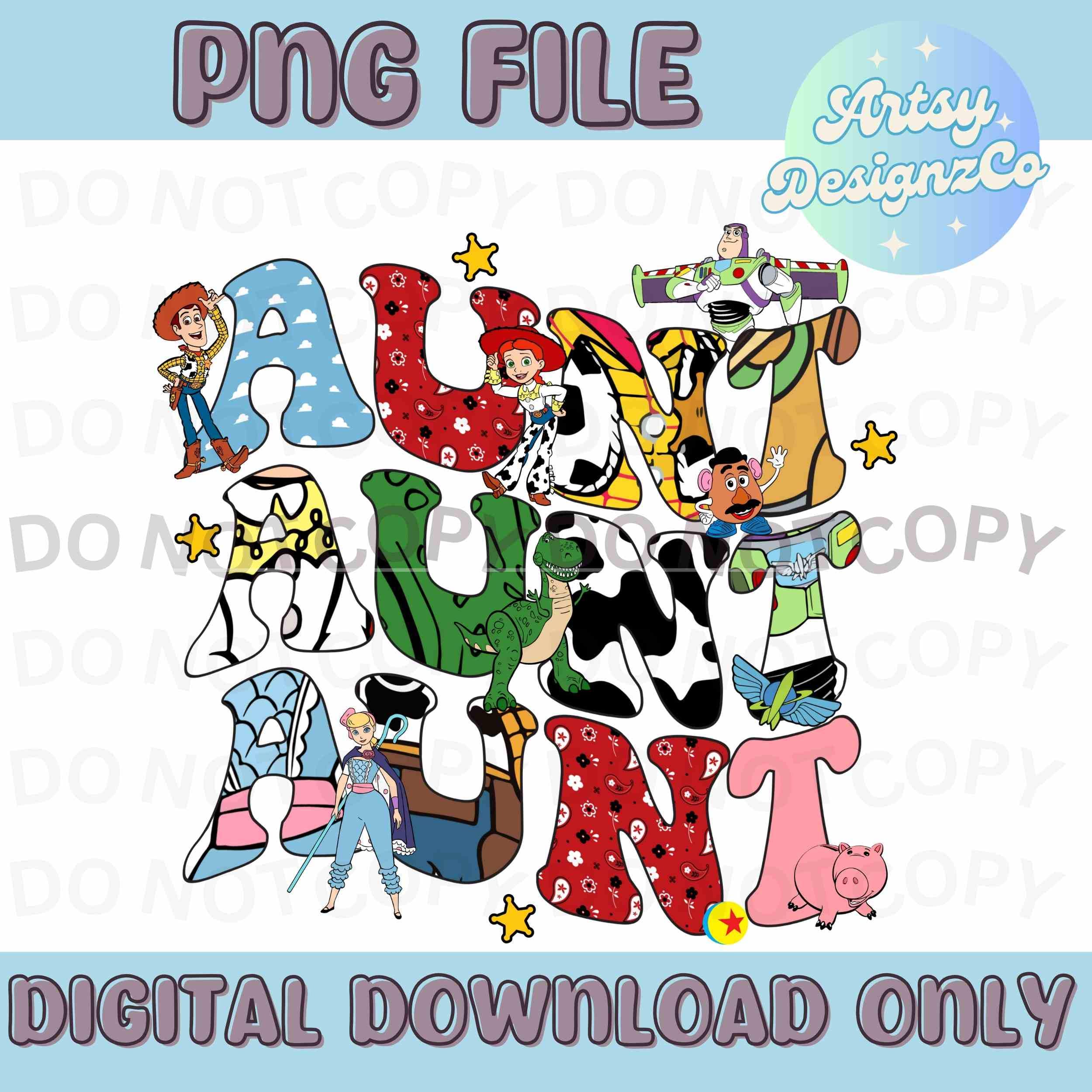 Toy Story Aunt PNG File, Toy Story Aunt Digital Download, Toy Story ...