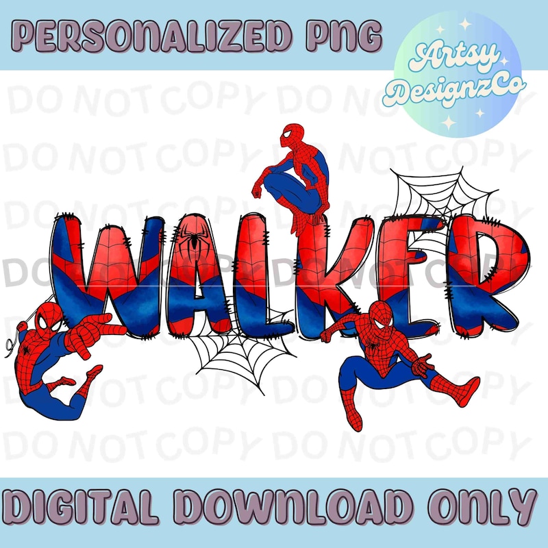 Spiderman Letters - Etsy