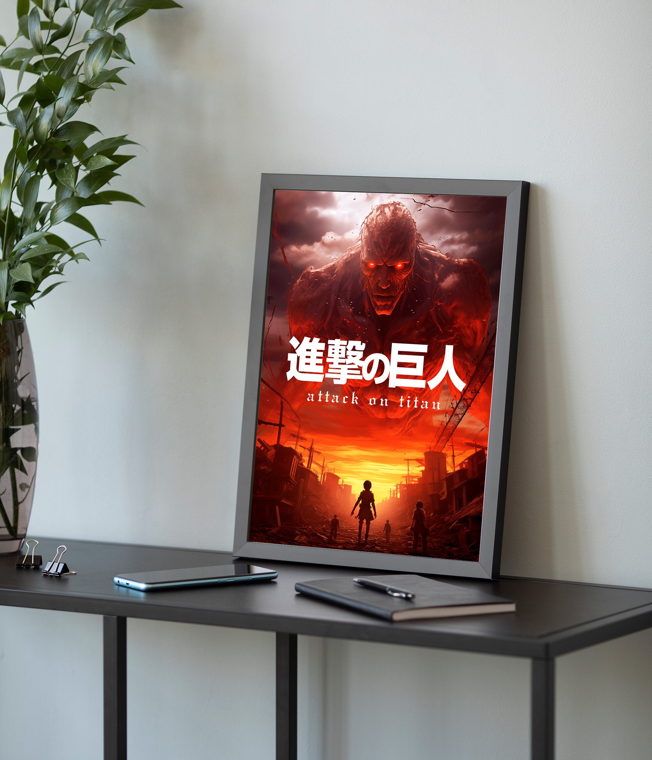 Attack on Titan Poster, Epic Aot Anime Fan Art Manga HD Print, Eren ...