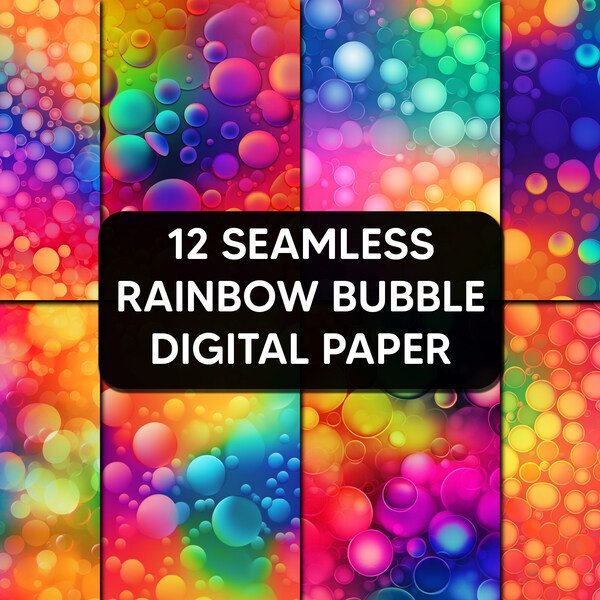 Bubble Digital Paper - Etsy