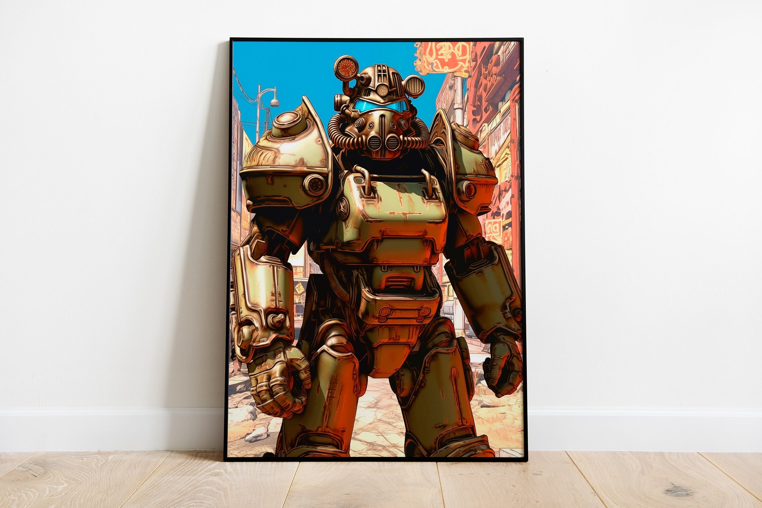 Power Armor Poster, Fallout Game Series Fan Art Print, Epic Cool Gaming ...