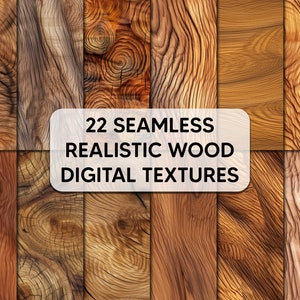 Realistic Wood Digital Textures 22 Seamless Real Wooden 3D ...