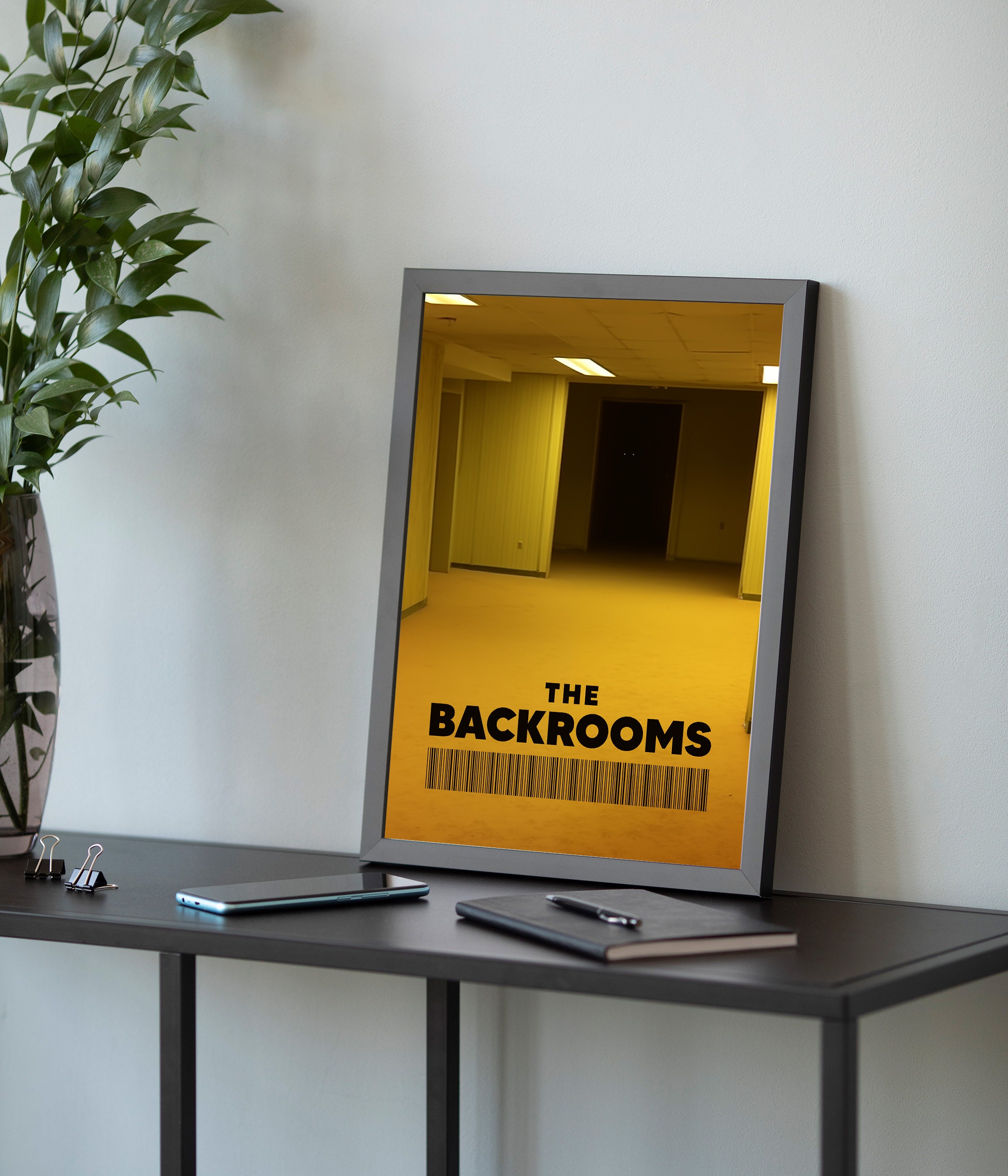 Backrooms Poster, Movie Style Design, Horror Aesthetic Liminal Space ...