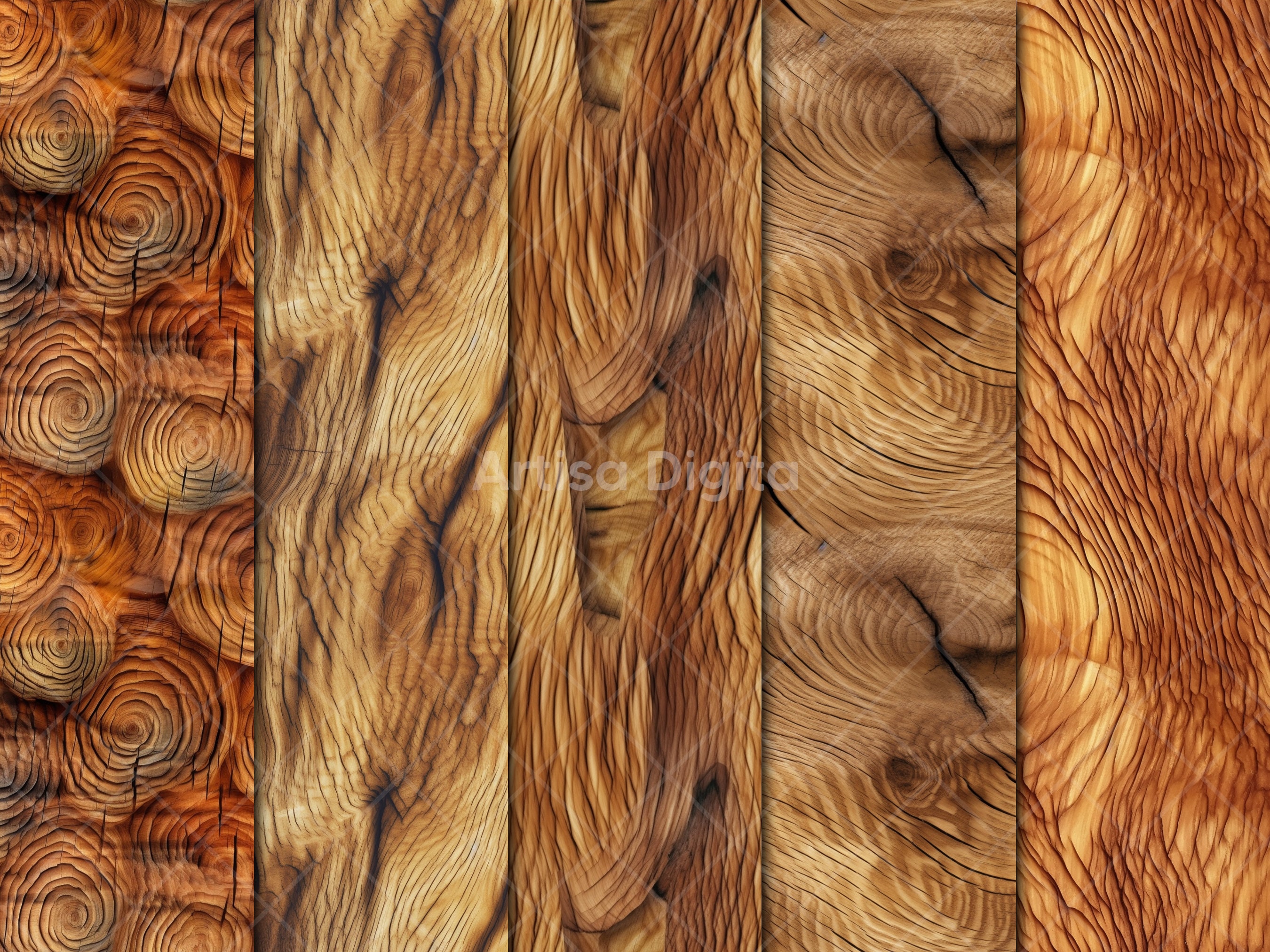 Realistic Wood Digital Textures 22 Seamless Real Wooden 3D ...