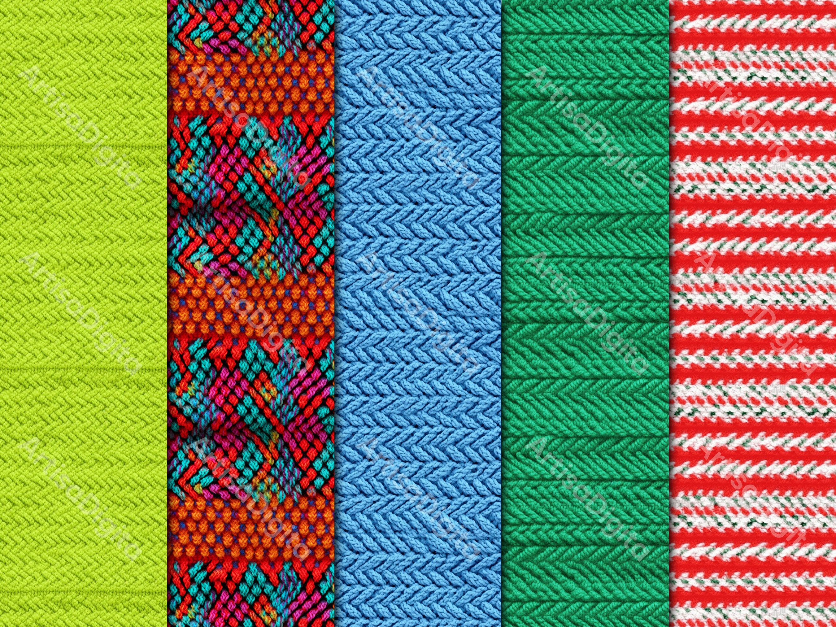 Realistic Knitted Fabric Digital Paper Ultimate 35 Seamless - Etsy