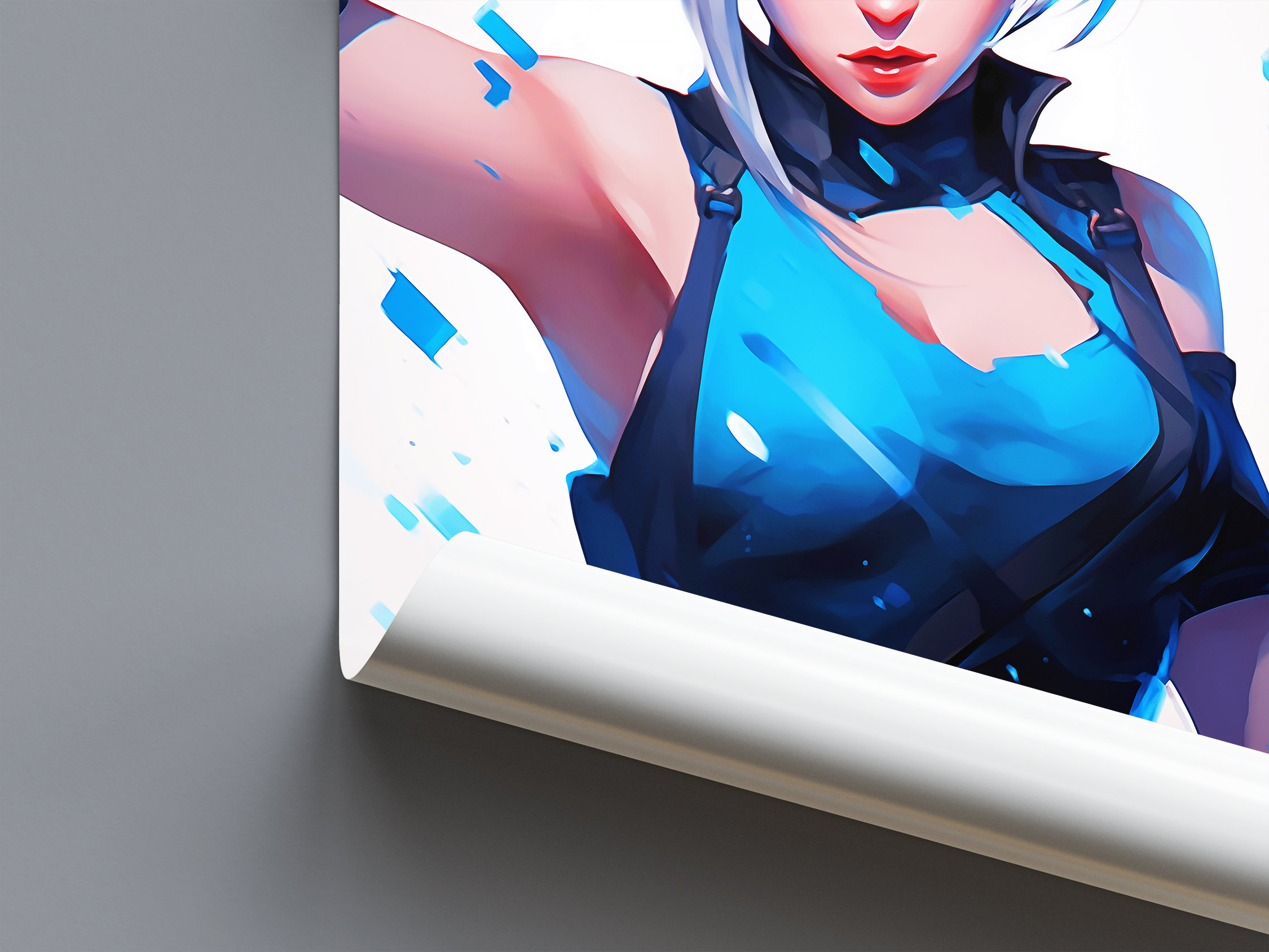 Jett Agent Poster, Valorant Game Character Fan Art Print, Gaming Hero ...