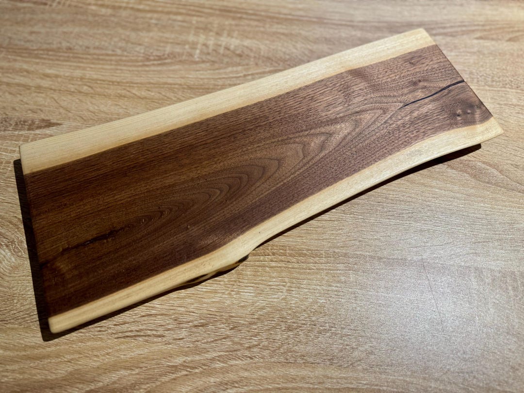 Live Edge Walnut Serving Board - Walnut Serving Tray - Walnut Charcuterie Board - Cheese Board ...