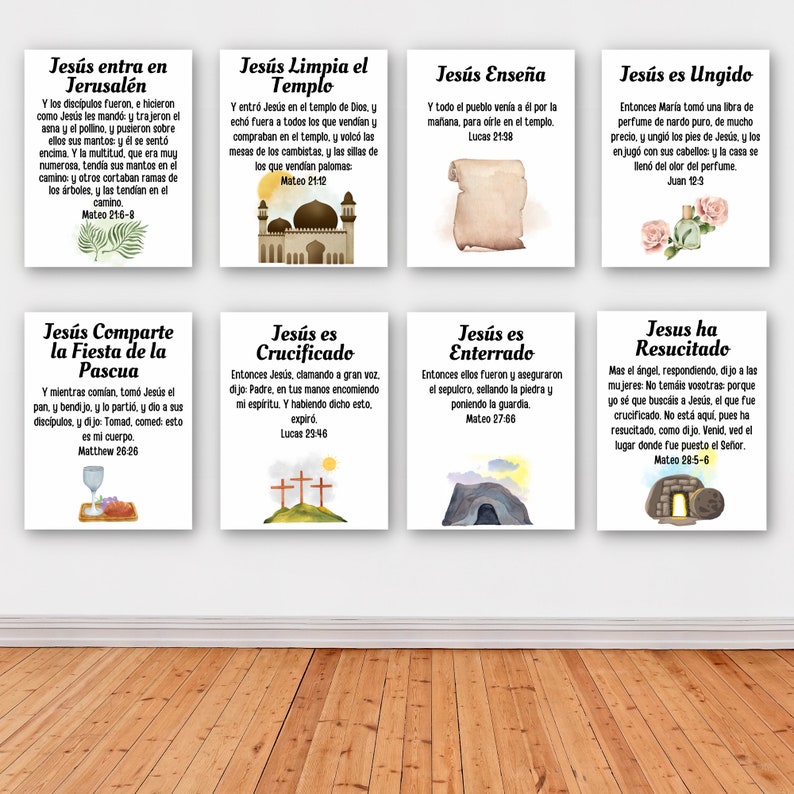 Spanish Holy Week Cards | Semana Santa |easter Countdown | Christian ...