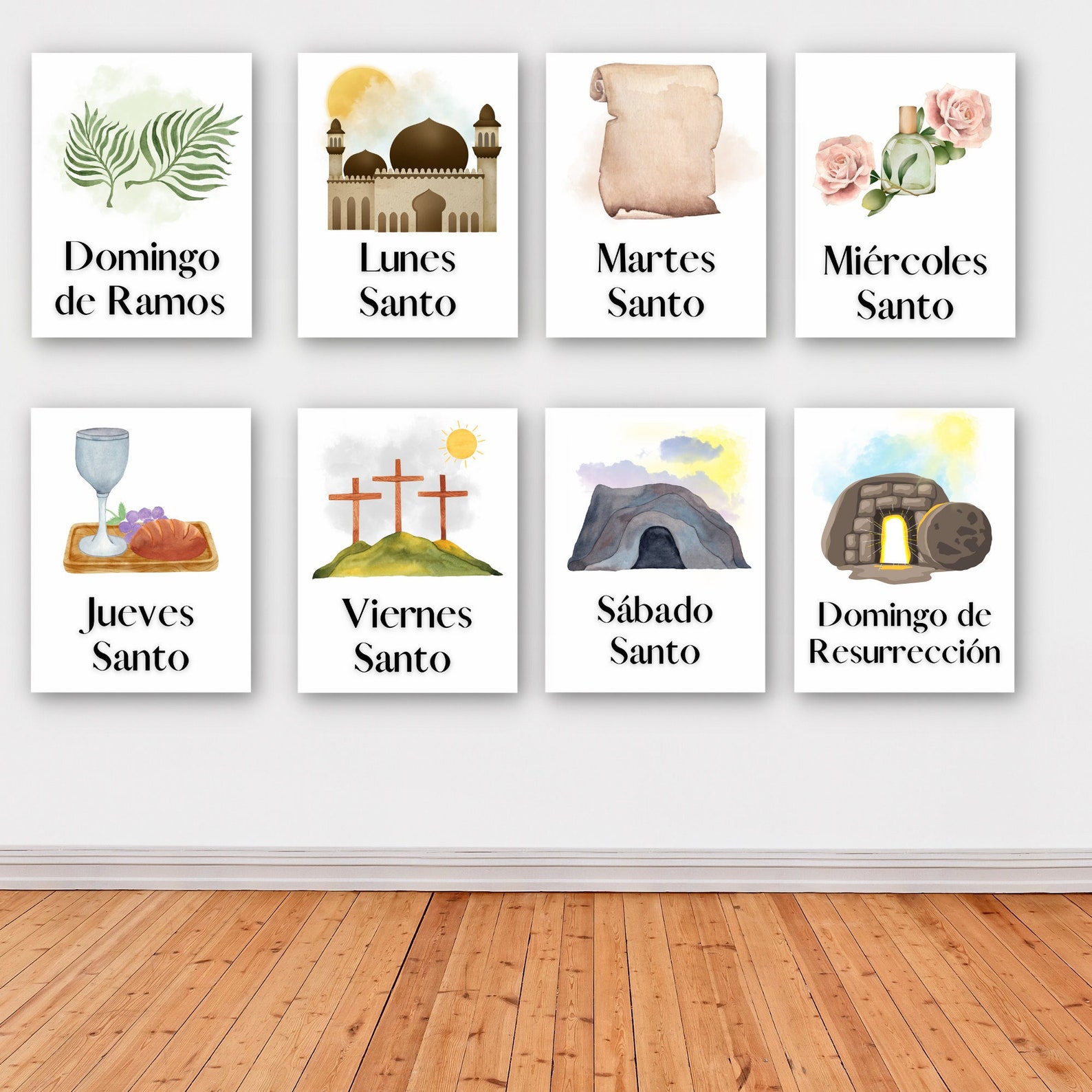 Spanish Holy Week Cards | Semana Santa |easter Countdown | Christian ...