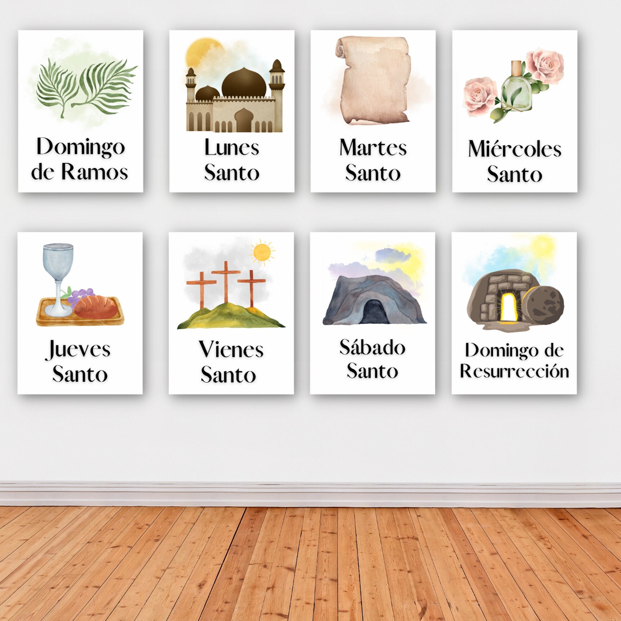 Spanish Holy Week Cards Semana Santa easter Countdown - Etsy