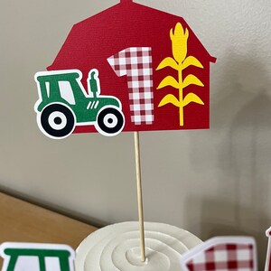Farm Themed Cake and Cupcake Toppers, Farm Themed Birthday, Farm Theme ...