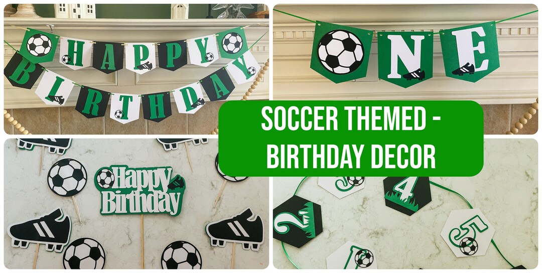 Soccer Themed Birthday Decorations, Soccer Themed First Birthday ...