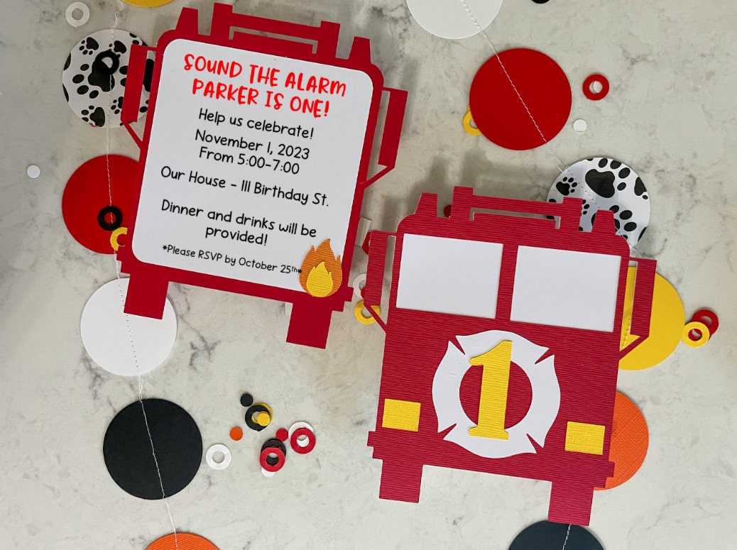 Fire Fireman Firefighter Themed Birthday Decorations - Etsy