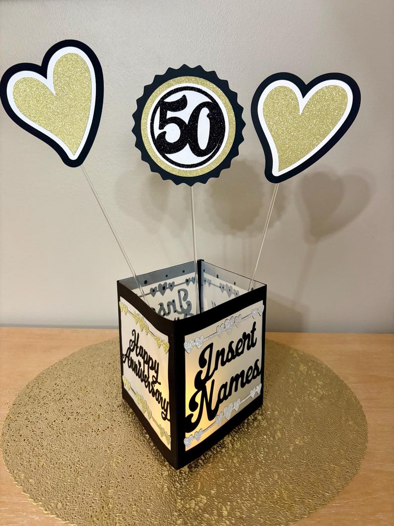 Anniversary Party Table Decor, Anniversary Table Decorations ...