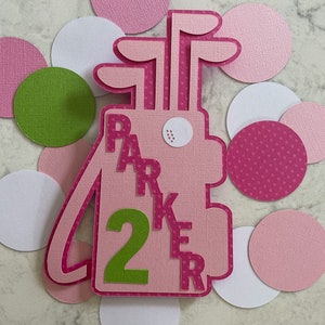 Girl Golf Invitations, Girl Golf Theme Birthday Invitations, Handmade ...
