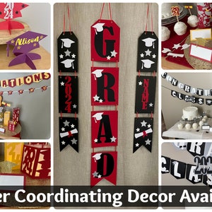 Graduation Table Decor, Coordinating Package - Customizable Graduation ...