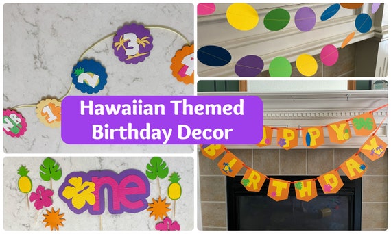 Hawaiian Themed Birthday Decorations First Birthday - Etsy