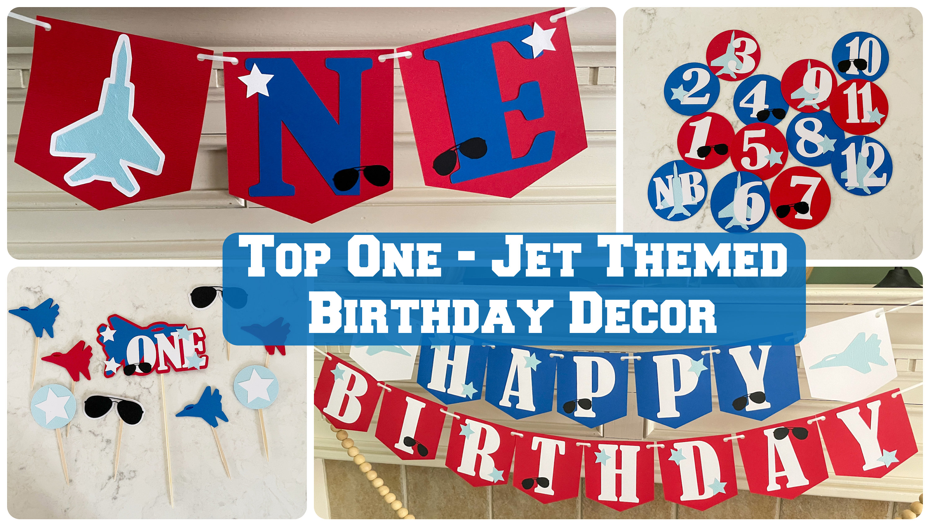 Top One Birthday Decor, Jet Theme Birthday Decorations, Top One First ...