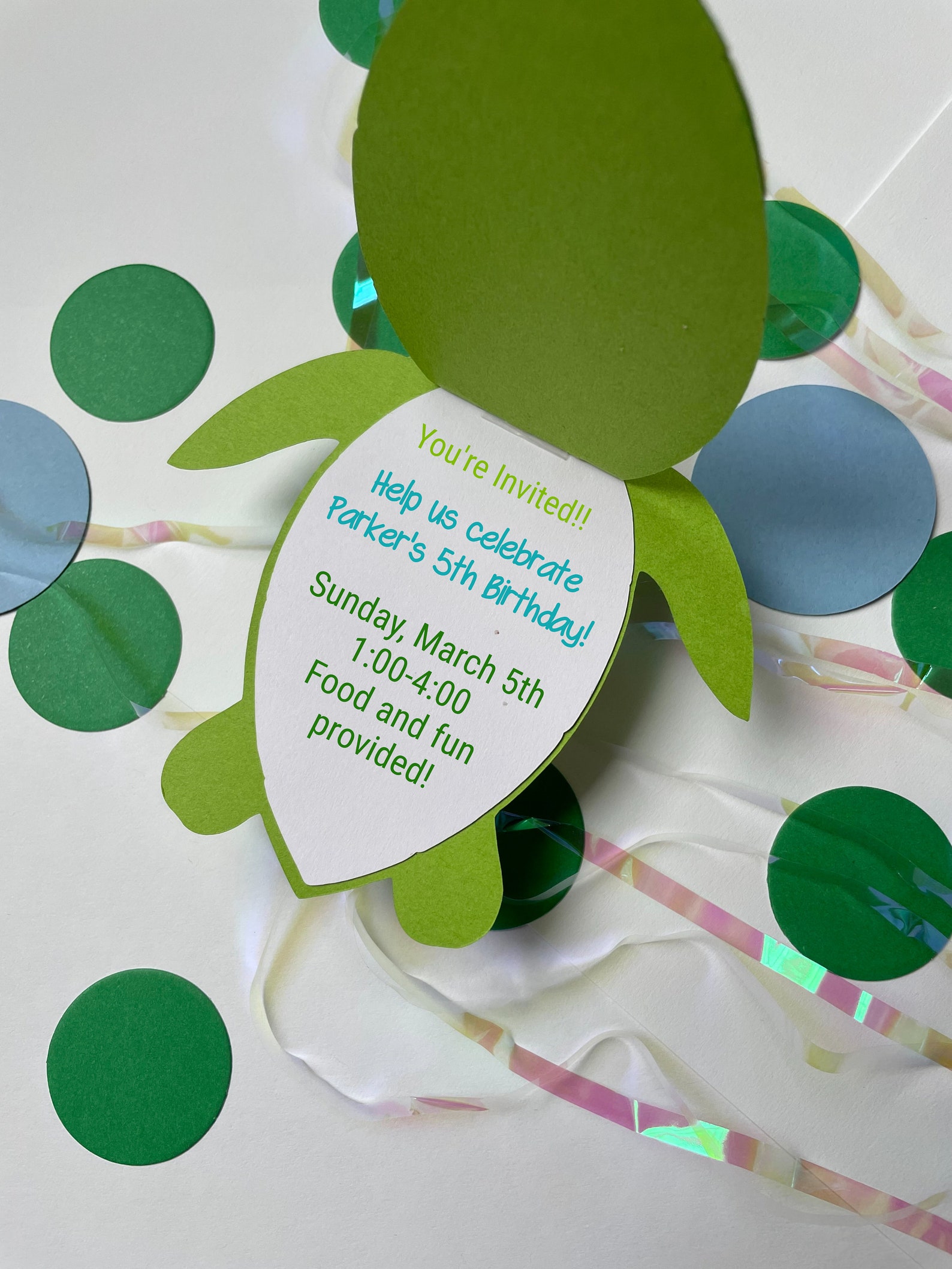 Sea Turtle Invitations, Sea Turtle, Ocean Theme Birthday Invitations ...