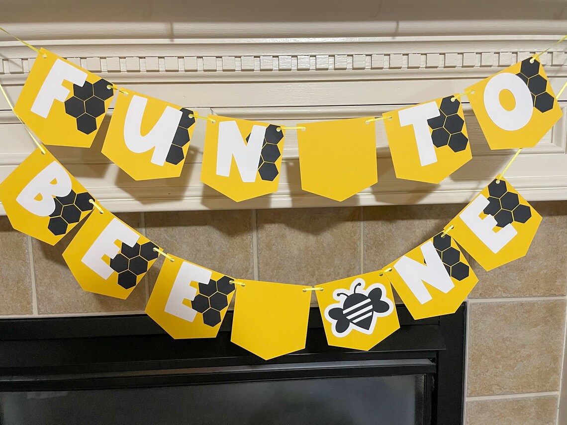 Bumble Bee Themed Birthday Decorations First Birthday - Etsy