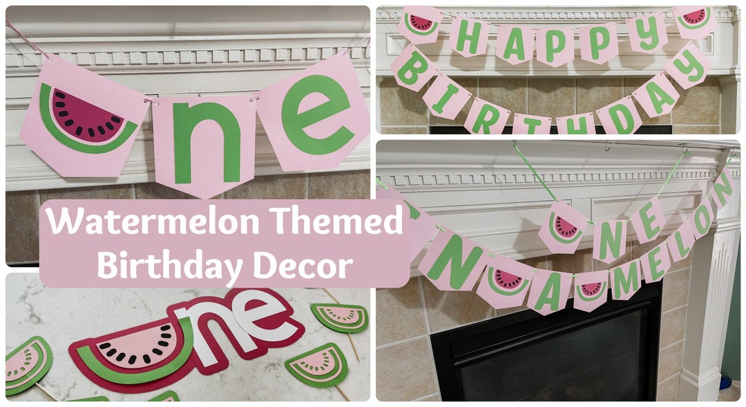 Watermelon Themed Birthday Decorations, Watermelon First Birthday Decor ...