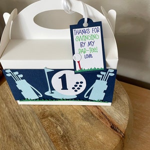Golf Gift Box, Golf Party Favor Box, Golf Theme Party Favor Box, Hole ...