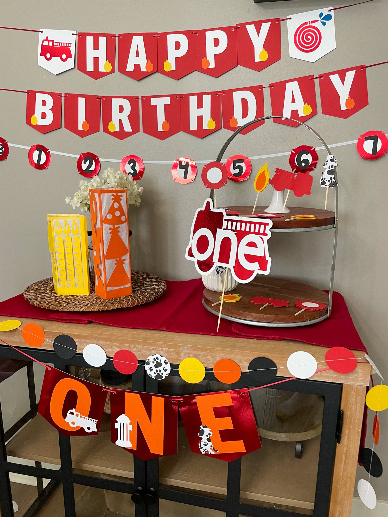 Fire Fireman Firefighter Themed Birthday Decorations - Etsy