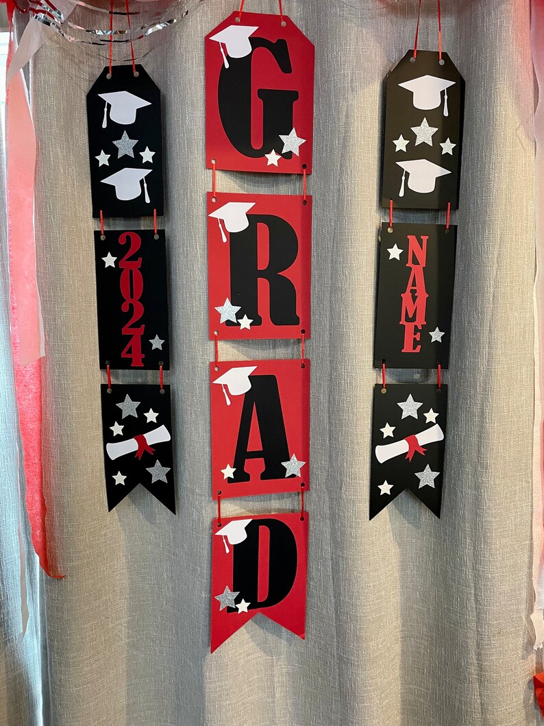 Graduation Party Hanging Banner, Graduation Door Decor, Graduation ...