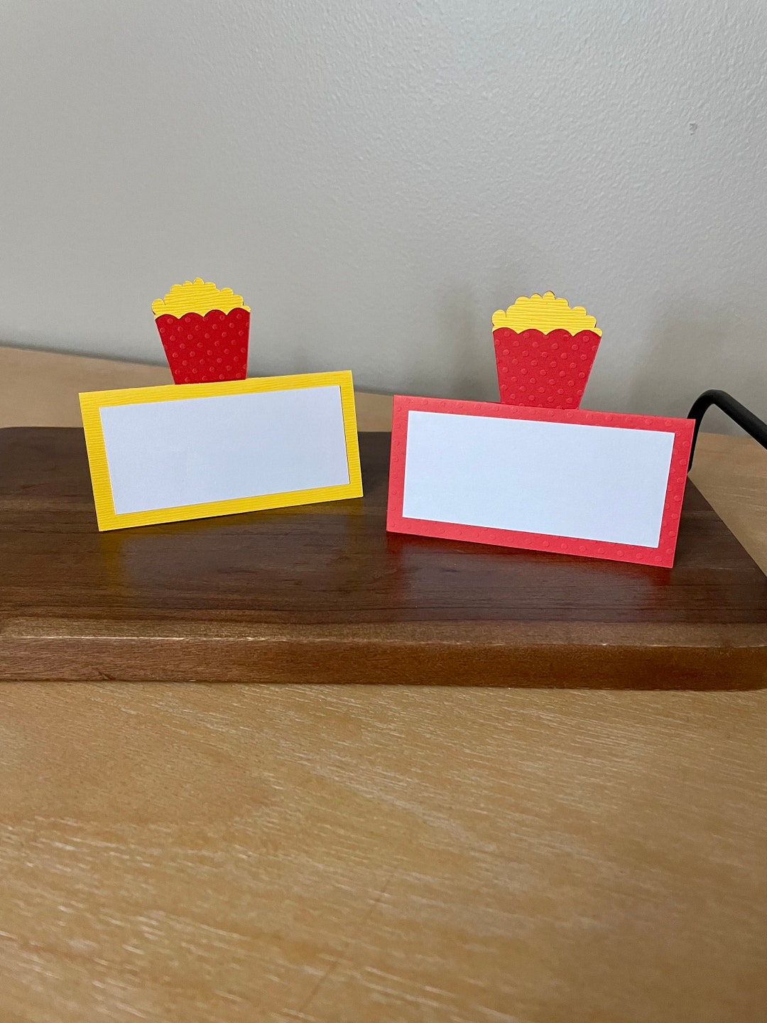 Popcorn Themed Food Labels, Place Cards, Popcorn Menu Tent Cards ...