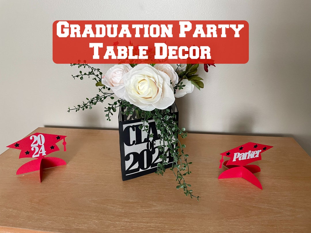 Graduation Table Decor, Graduation Party Table Decorations ...
