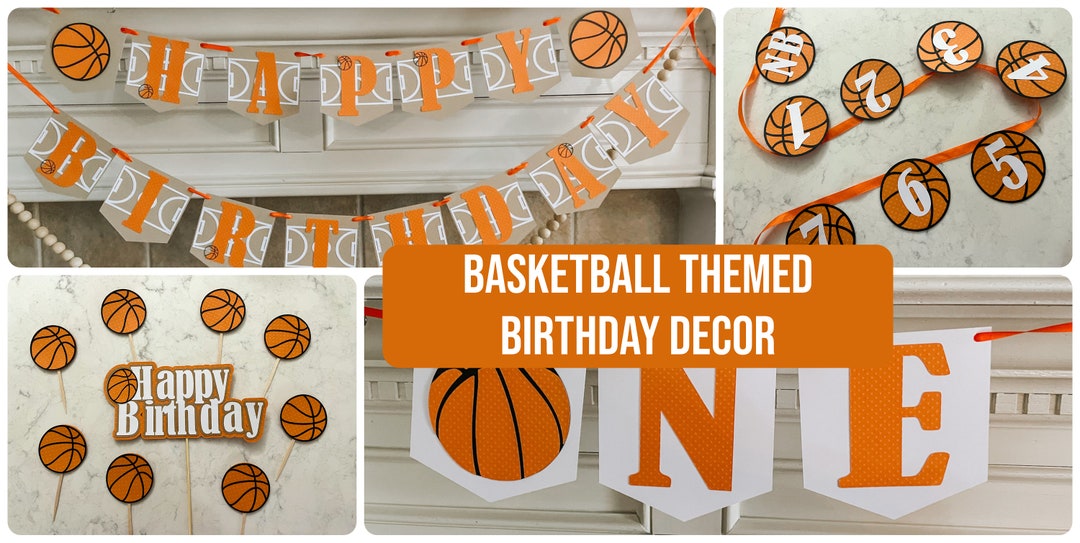 Basketball Themed Birthday Decorations, Rookie First Year First ...