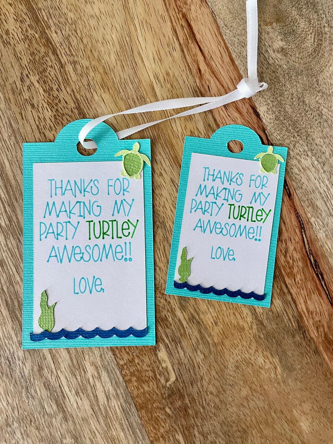 Sea Turtle Themed Gift Tag, Turtle, Ocean Party Favor Tag, Sea Turtle ...