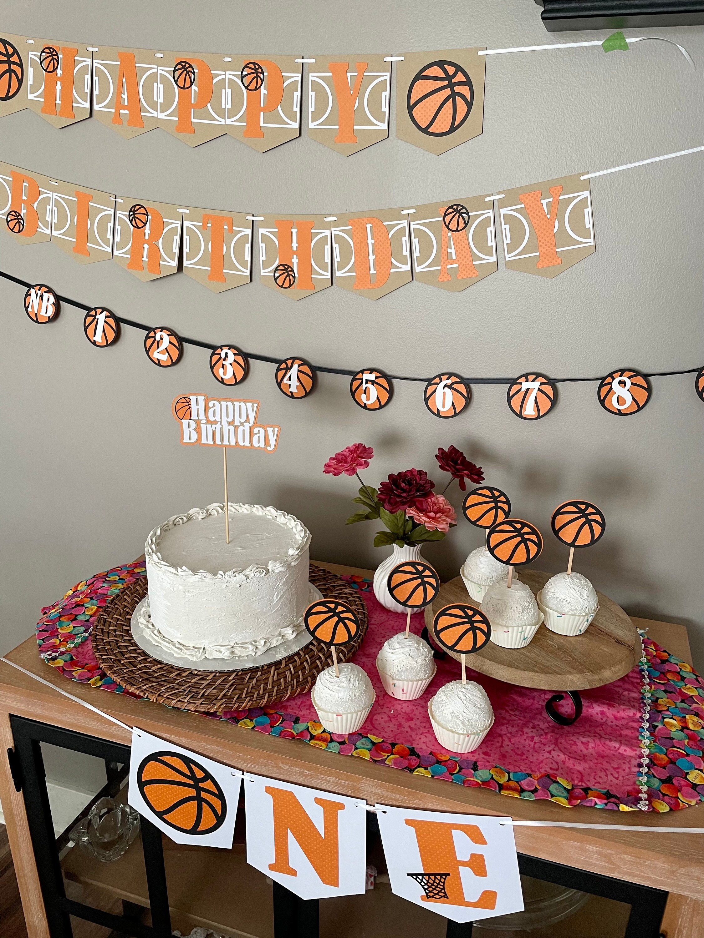 Basketball Themed Birthday Decorations, Rookie First Year First ...