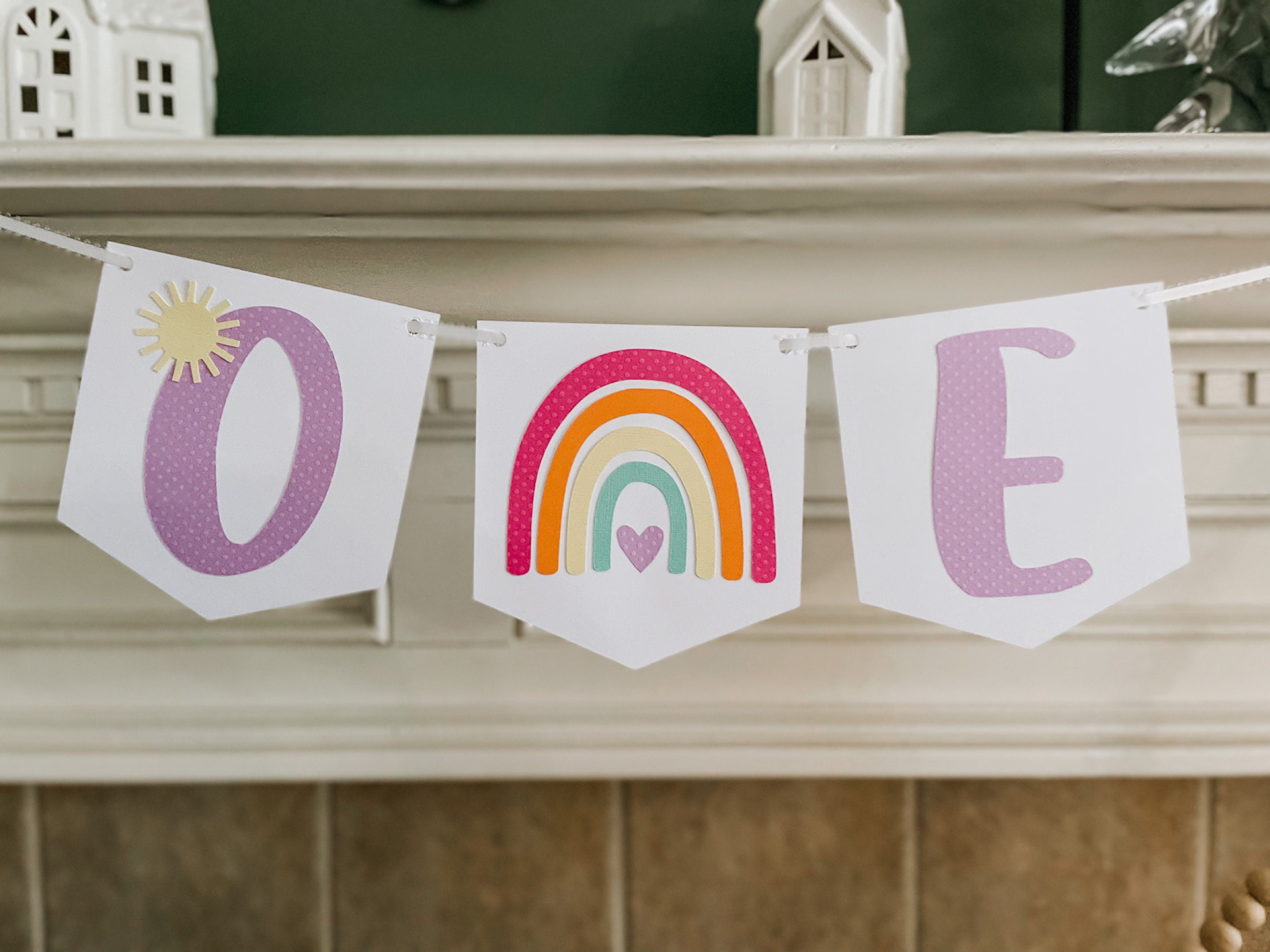 Rainbow Themed Birthday Decorations, Rainbow Theme First Birthday ...