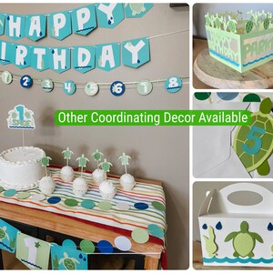 Sea Turtle Themed Gift Tag, Turtle, Ocean Party Favor Tag, Sea Turtle ...