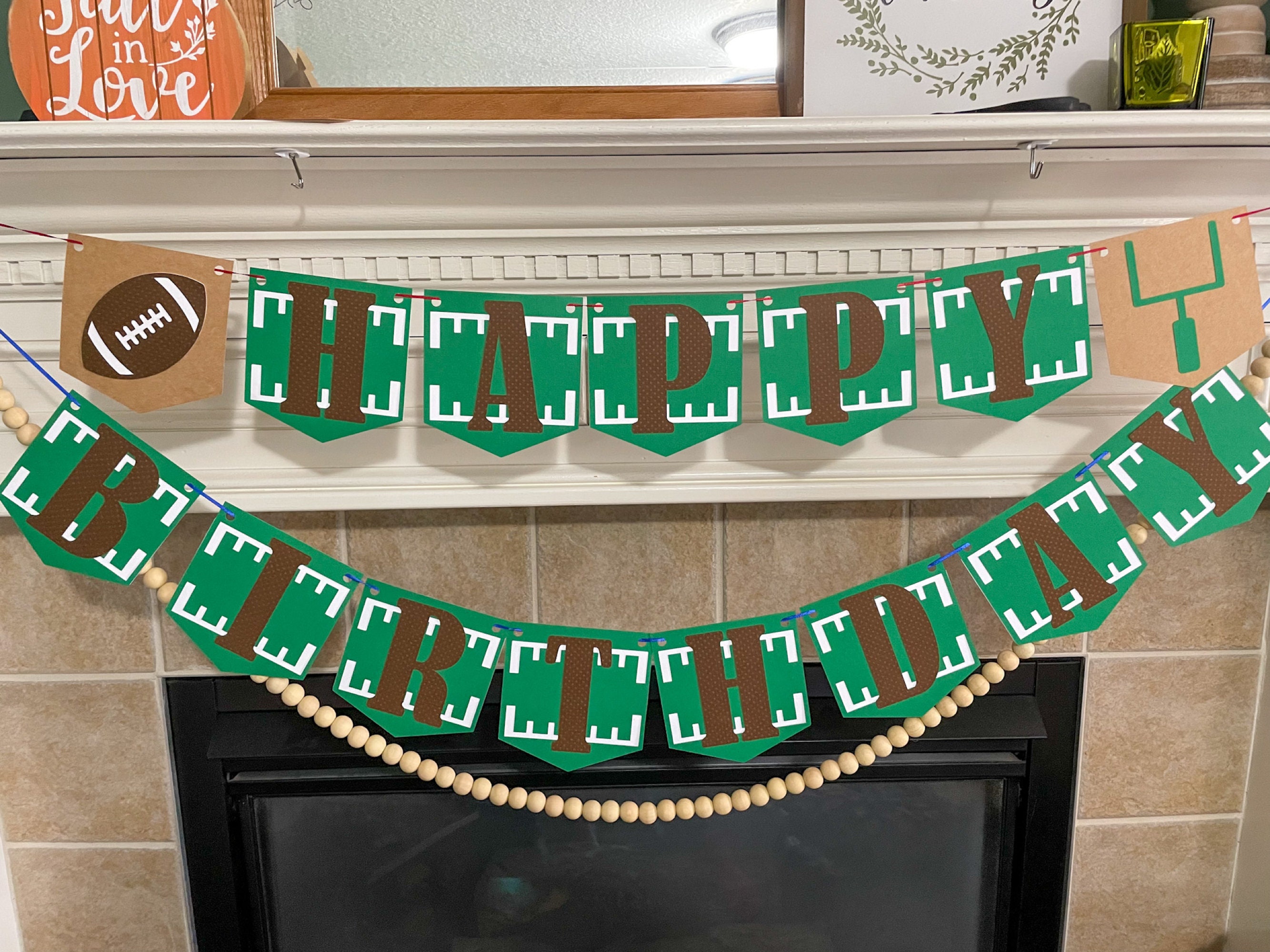 Football Themed Birthday Decorations First Birthday Decor Pack - Etsy