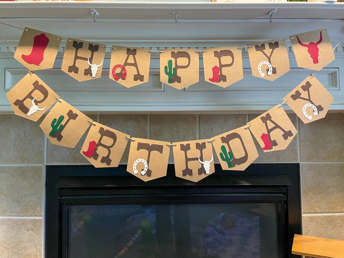 Wild West Western Themed Birthday Decorations First - Etsy