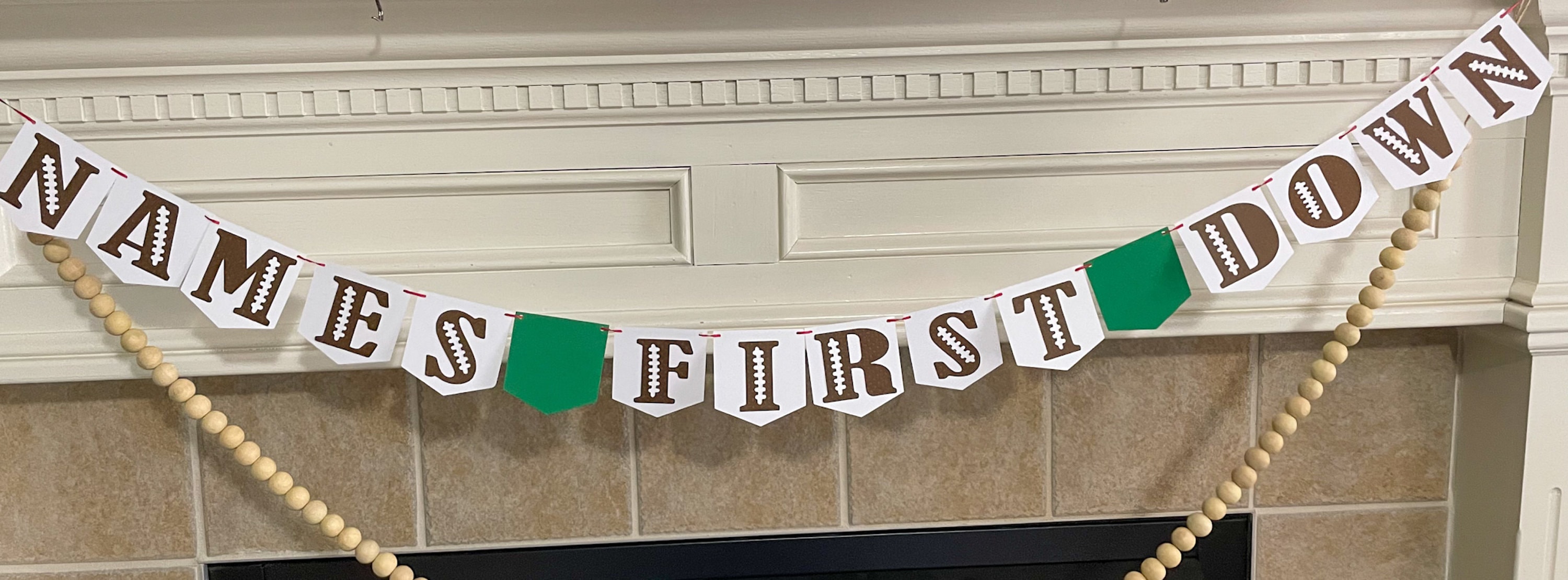 Football Themed Birthday Decorations First Birthday Decor Pack - Etsy