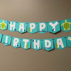 Ocean, Sea Turtle, Marine Animal, Water Themed Birthday Decorations ...