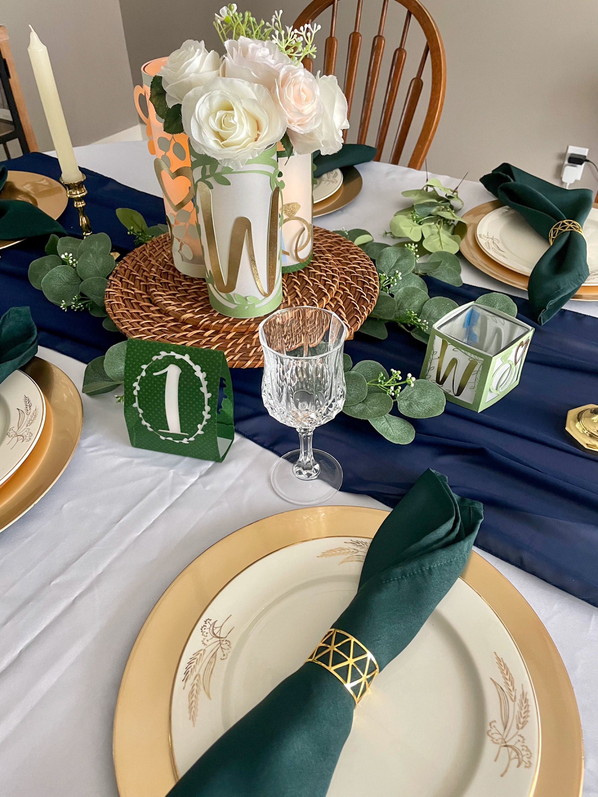 Customizable, Personalized Centerpiece, Lighted Centerpiece Set, Table ...