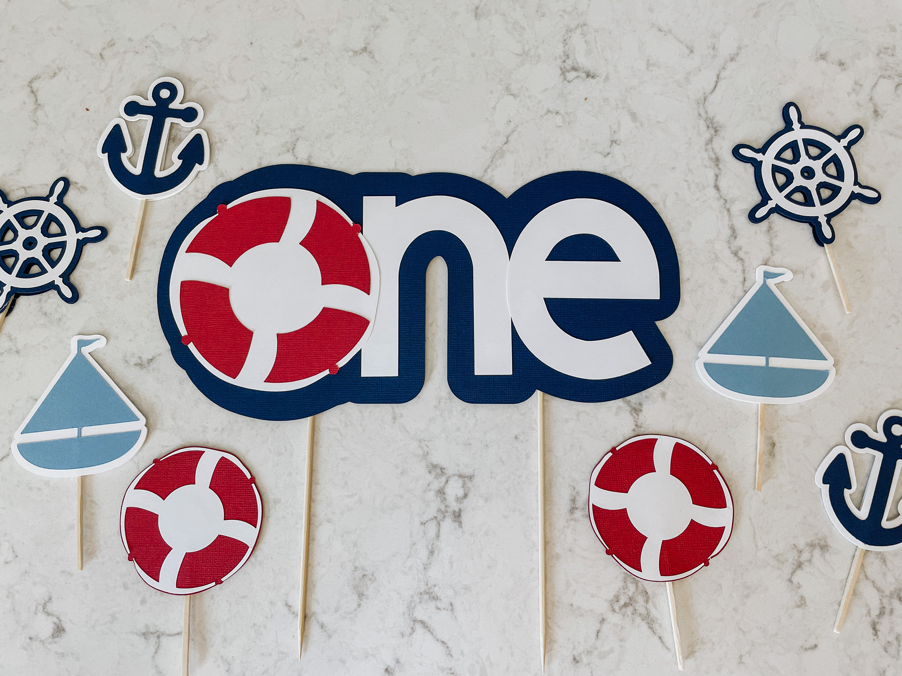 Nautical Themed Birthday Decorations First Birthday Decor Pack - Etsy