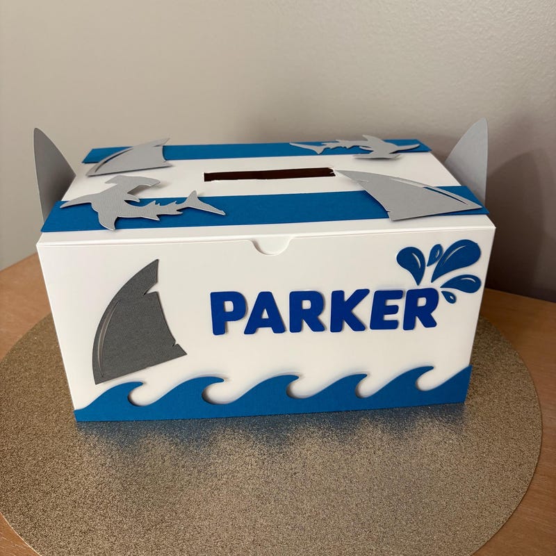 Shark Valentine Box - Etsy