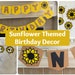 Sunflower Themed Birthday Decorations First Birthday - Etsy